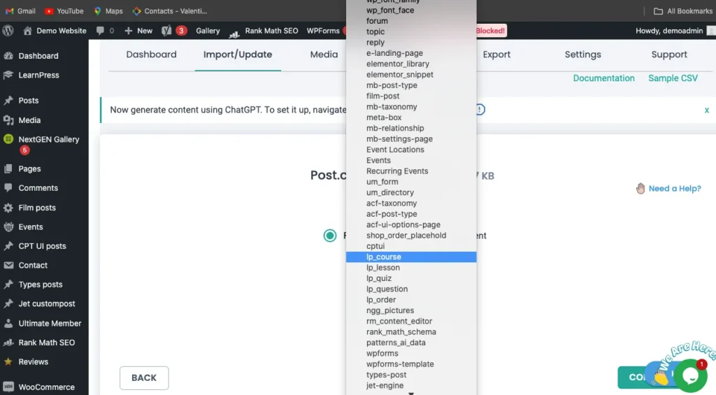 LearnPress Data Import via CSV/XML file - Quick & Easy Guide
